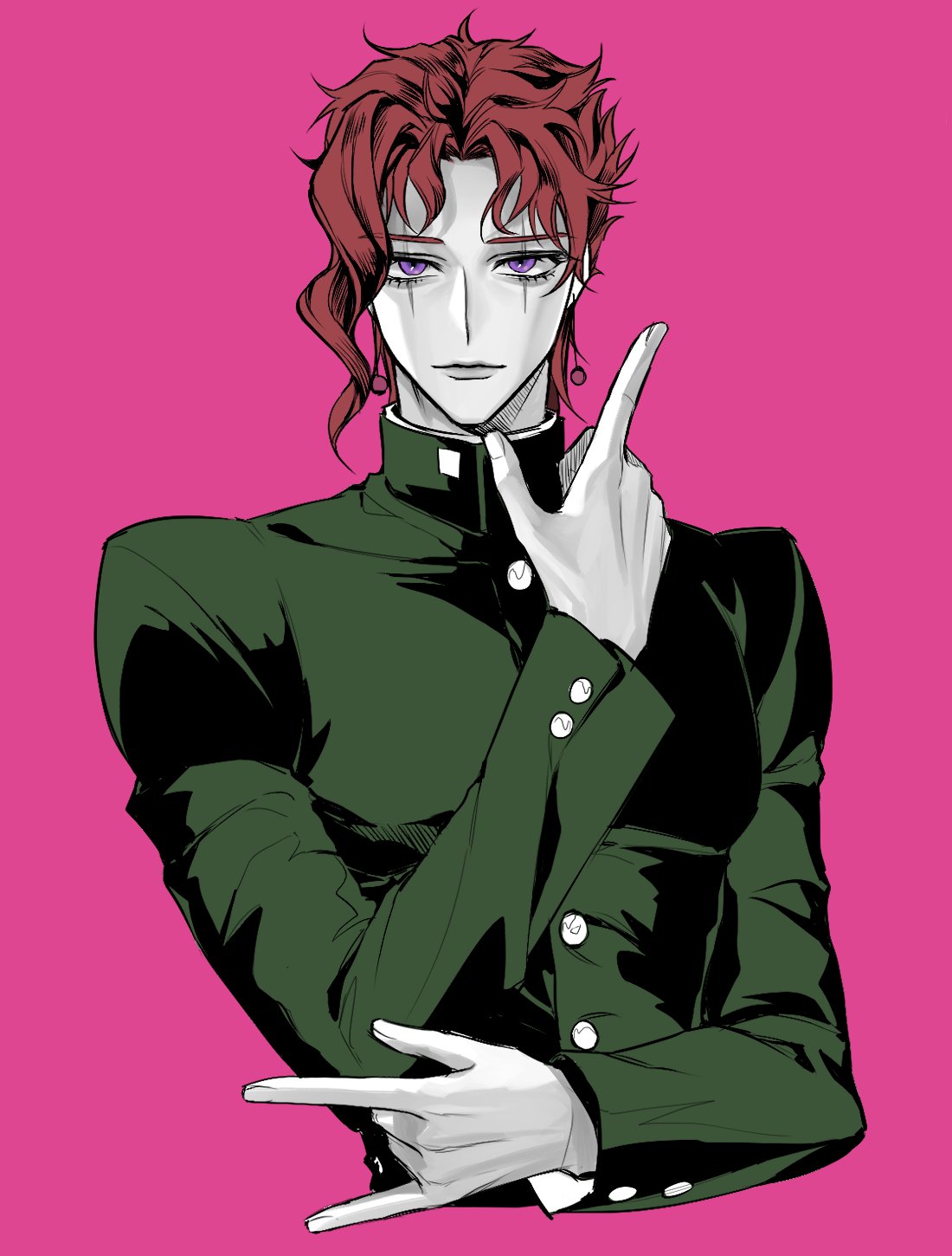 Safebooru - 1boy earrings gakuran highres jewelry jojo no kimyou na ...