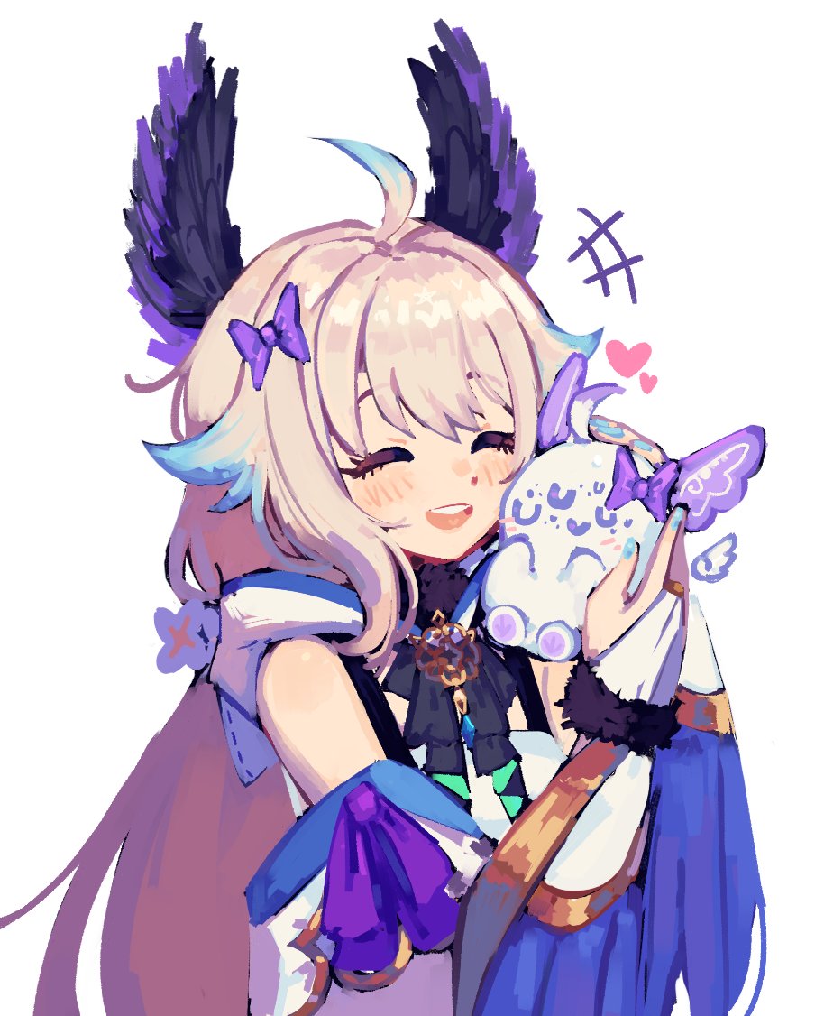 Safebooru - 1girl ahoge aloupeep (enna alouette) aqua nails bangs bare shoulders bird girl ...