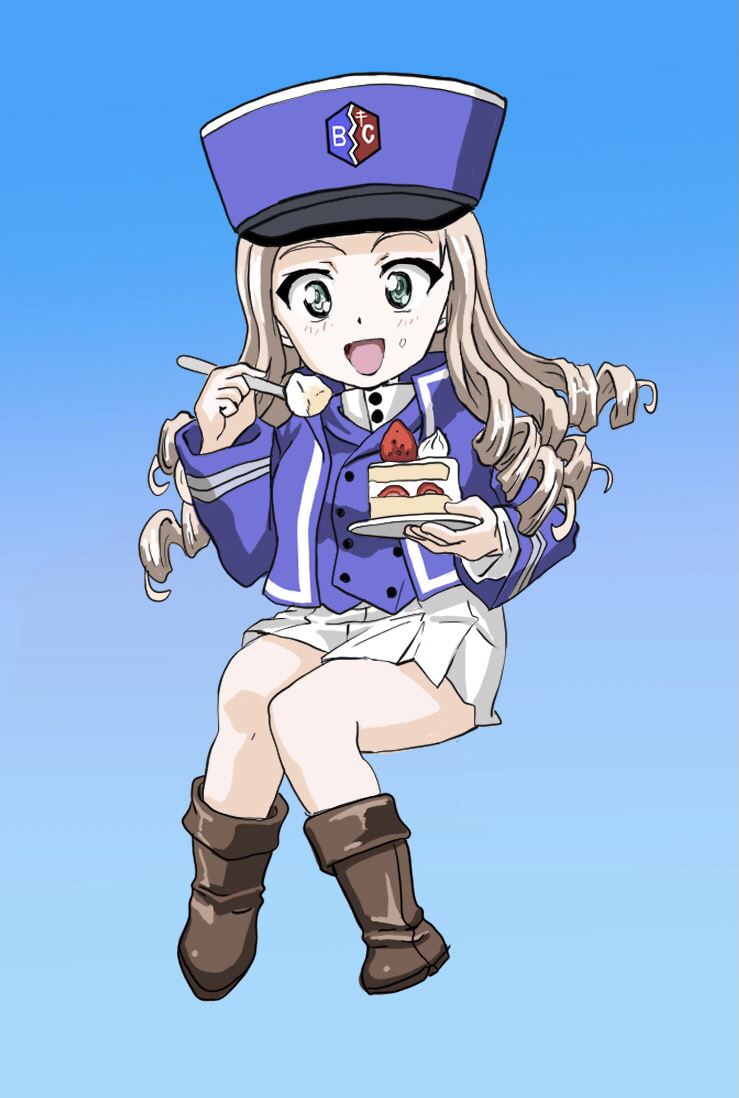 Safebooru - 1girl :d bc freedom (emblem) bc freedom military uniform ...