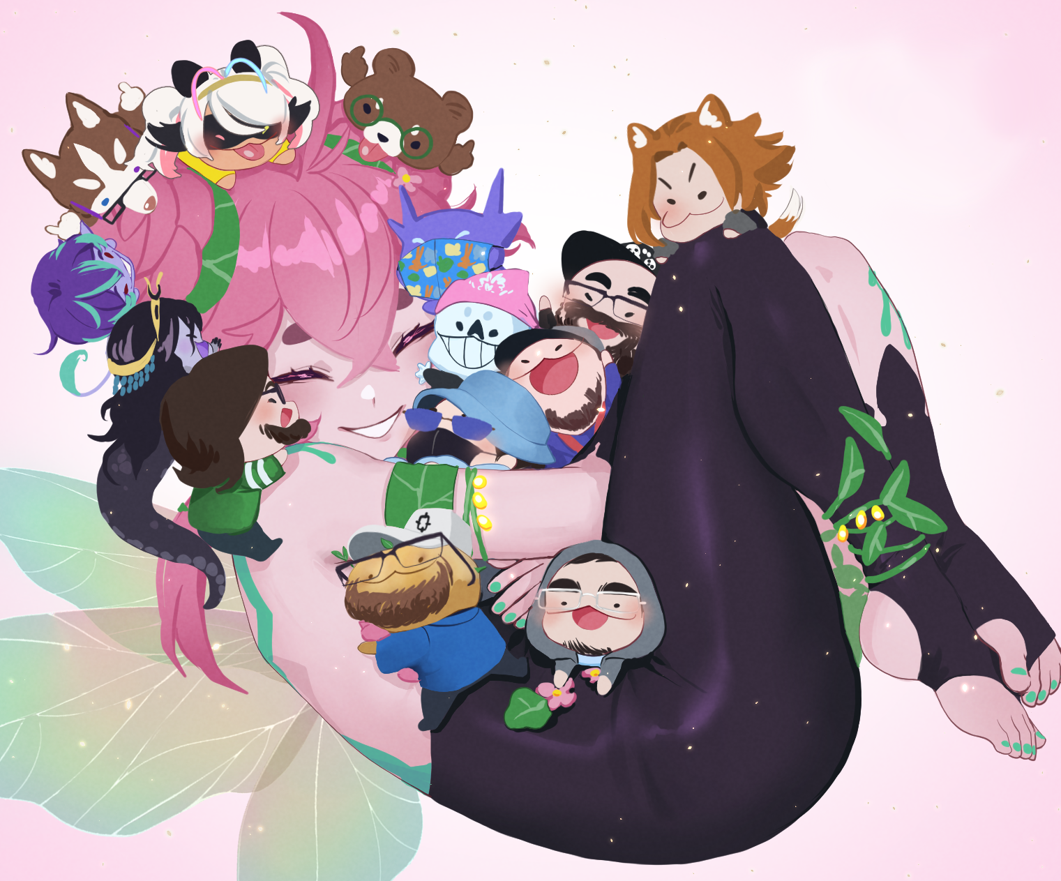 Safebooru - 1girl ahoge ass back bad link baseball cap beard black hair ...