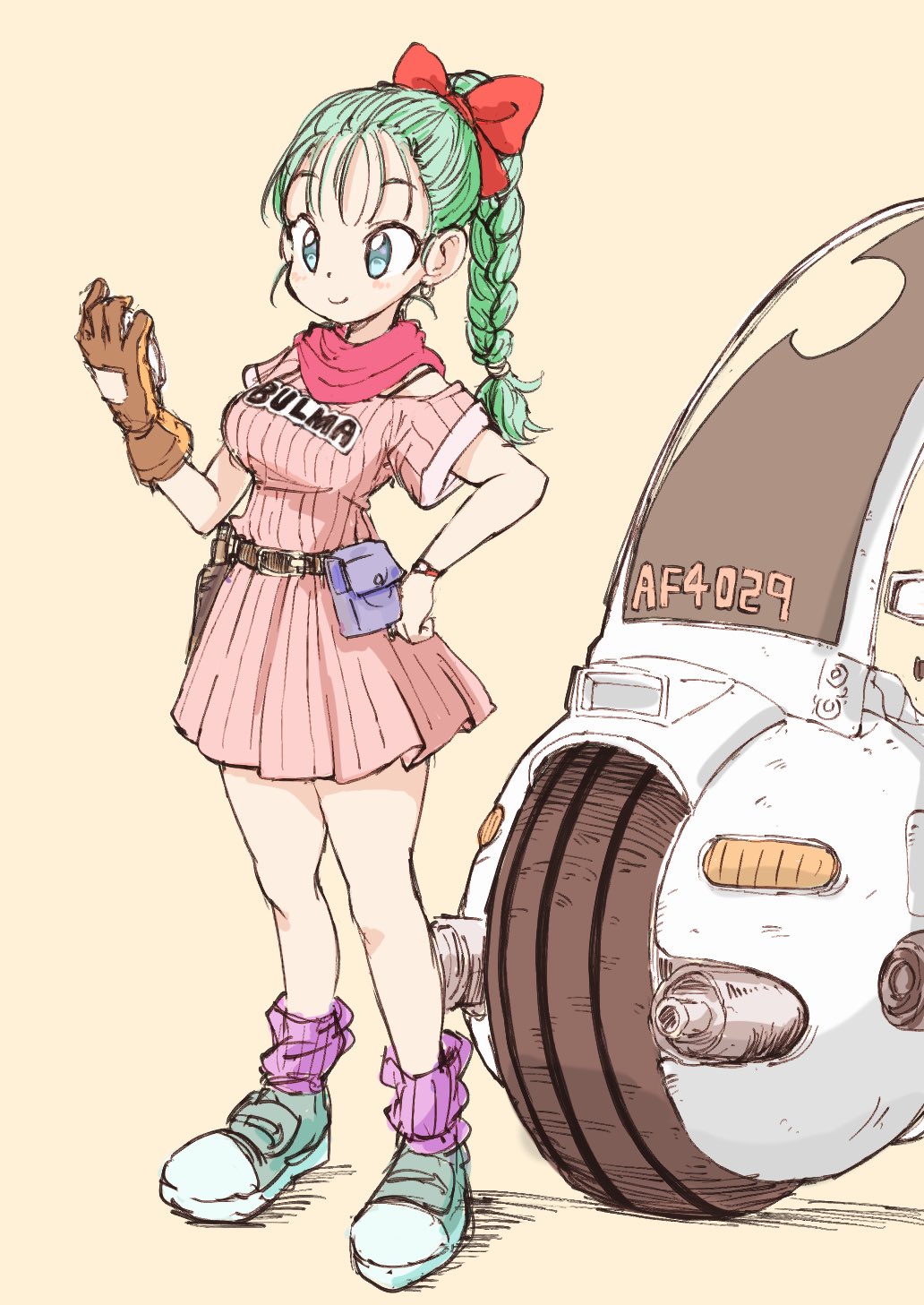 Safebooru - 1girl blue eyes blue hair breasts bulma closed mouth dragon ...