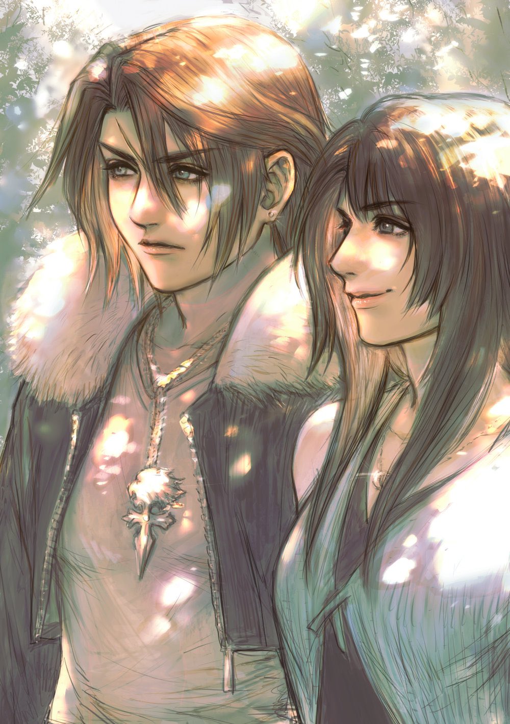 Safebooru - 1girl black hair breasts brown hair closed mouth final ...