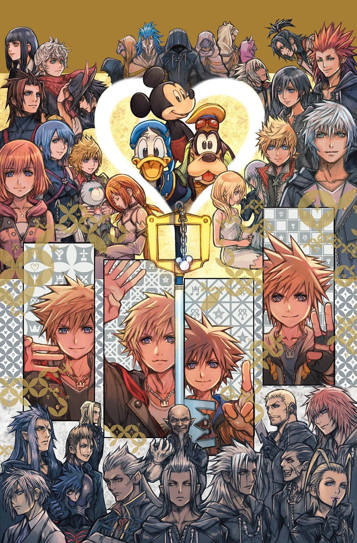 Safebooru - 6+boys 6+girls aced (kingdom hearts) age progression ansem ...