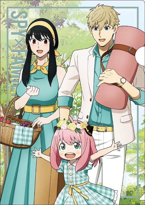 Safebooru - 1boy 2girls alternate costume anya (spy x family) bangs black hair blonde hair blue ...