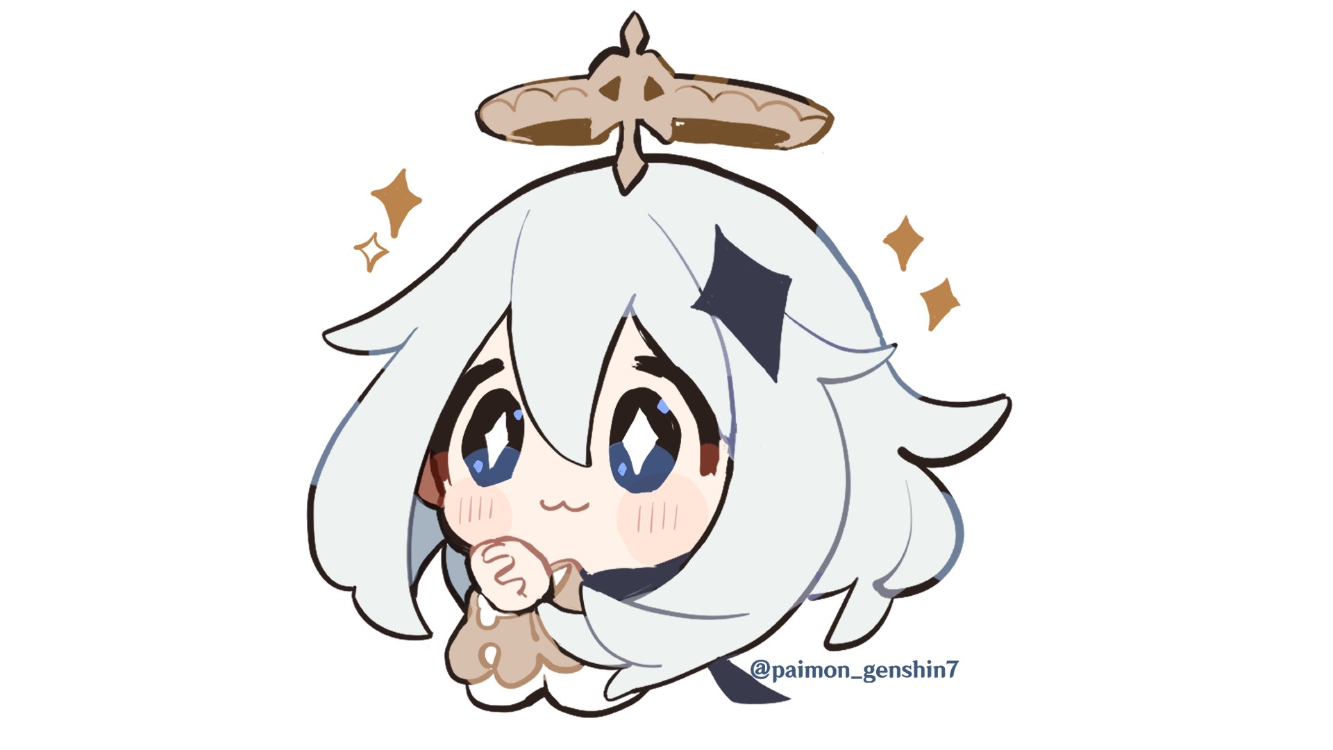 Safebooru - + + 1girl :3 black scarf blue eyes chibi genshin impact ...