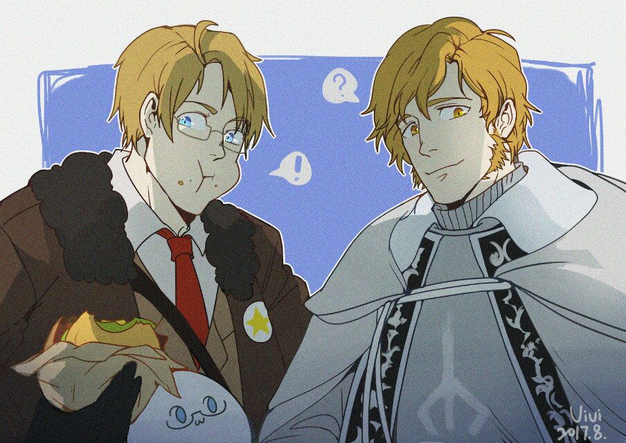 Safebooru - ! 2boys ? alfred (bloodborne) america (hetalia) artist name ...