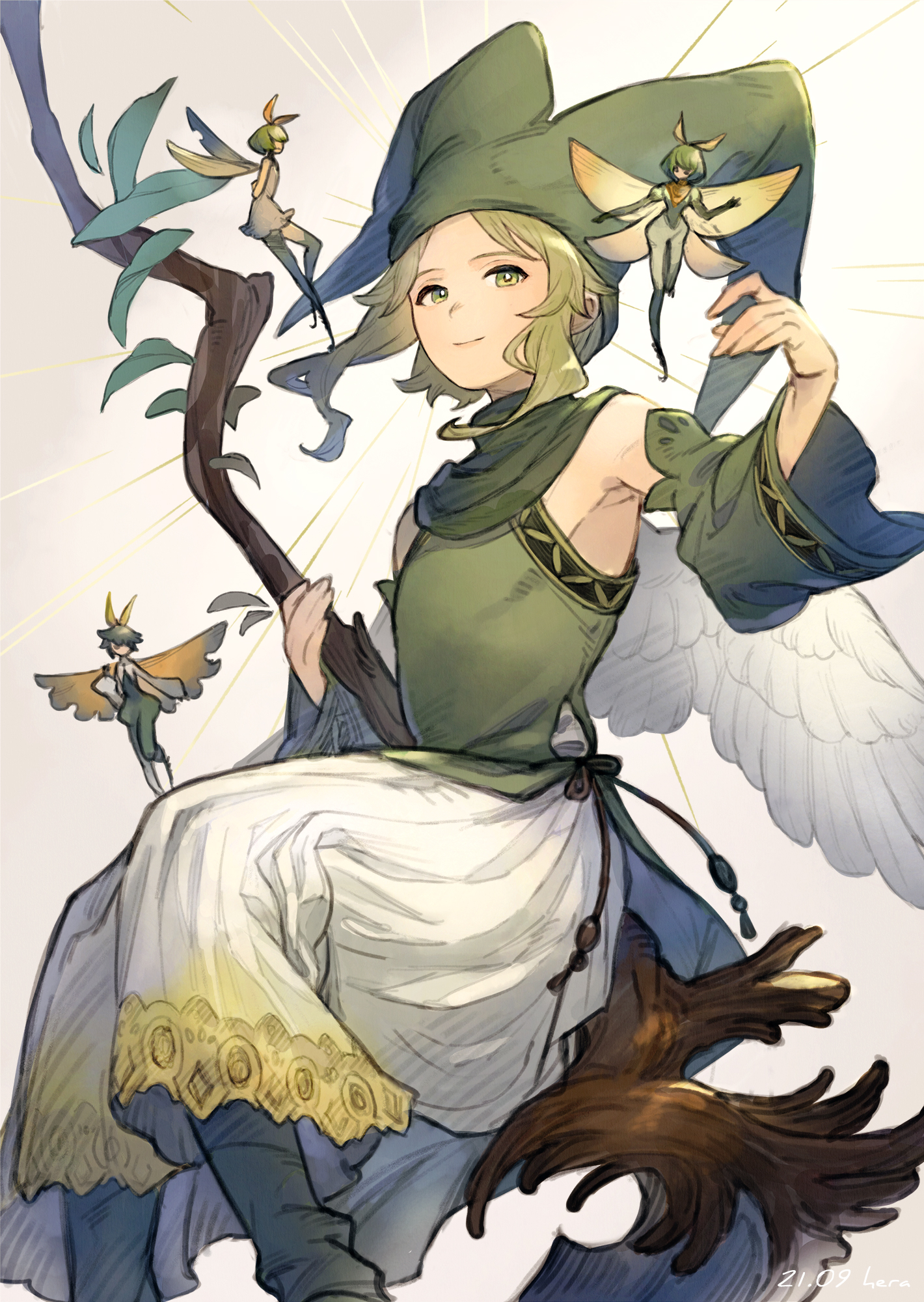 Safebooru - 1boy 3others androgynous bangs bare shoulders blonde hair ...