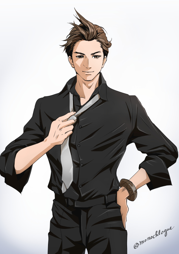 Safebooru - 1boy ace attorney ahoge apollo justice apollo justice: ace attorney black pants ...
