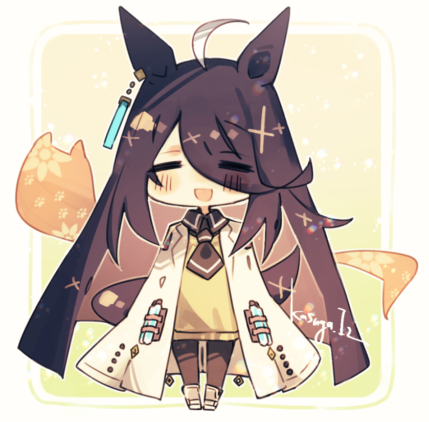 Safebooru - 1girl :d ^ ^ agnes tachyon (umamusume) agnes tachyon (umamusume) (cosplay) ahoge ...