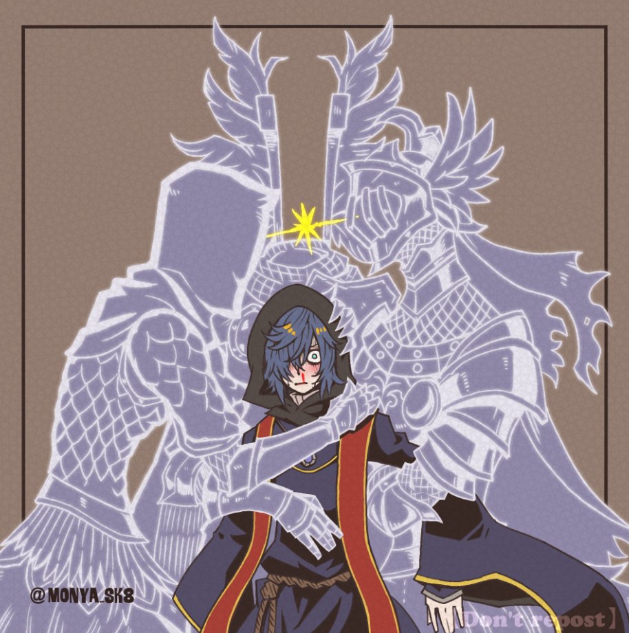 Safebooru - 4girls armor black knife tiche blood blue hair cape ...