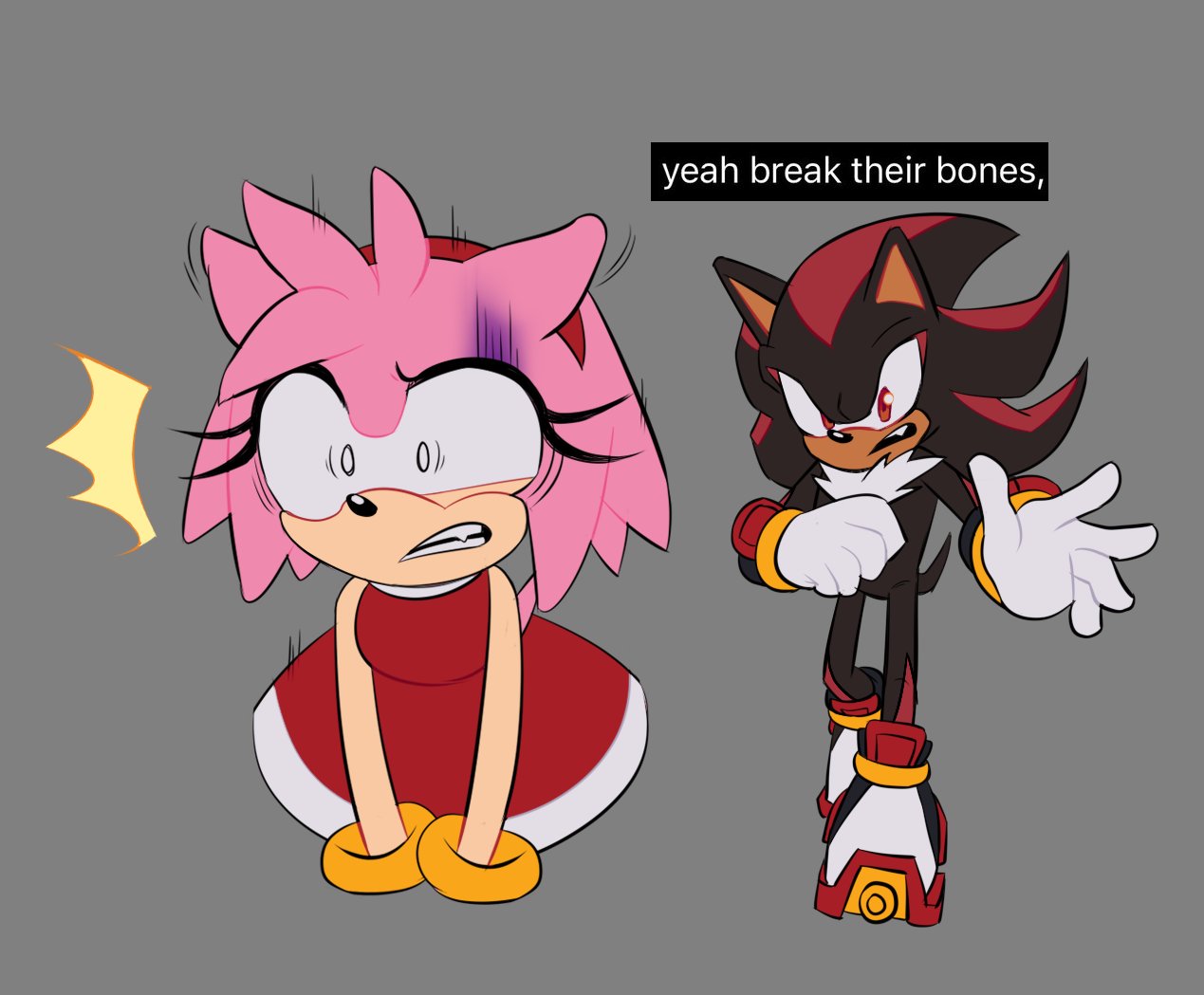 Safebooru - 1boy 1girl ^^^ amy rose animal ears animal nose bags under eyes bangs bare shoulders ...