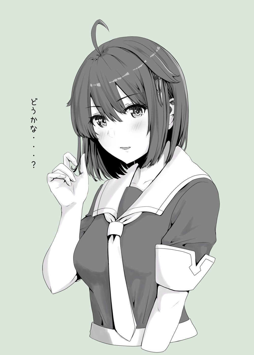 Safebooru - 1girl ahoge alternate hair length alternate hairstyle black ...