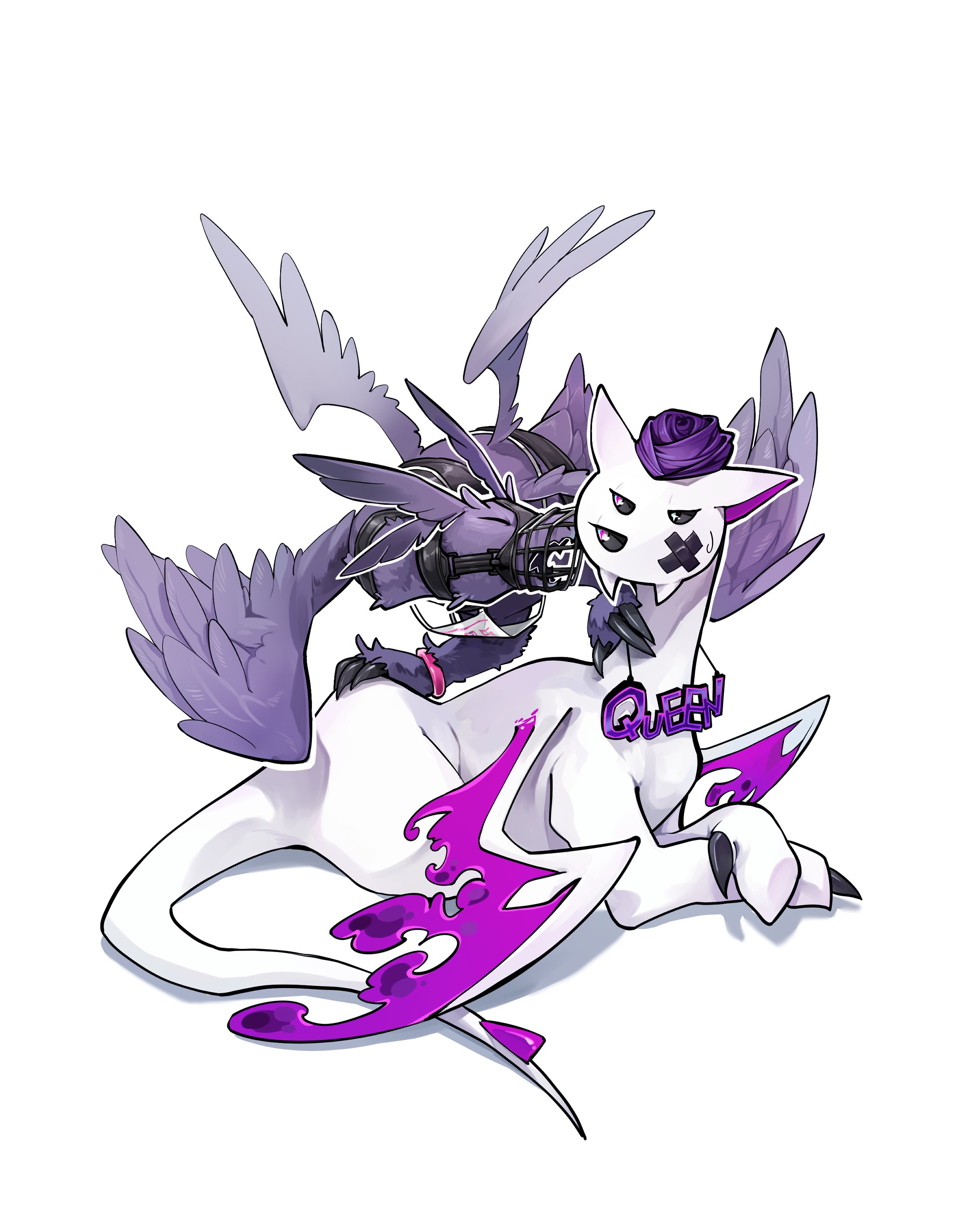 Safebooru - absurdres black sclera colored sclera dragon ember (selen ...