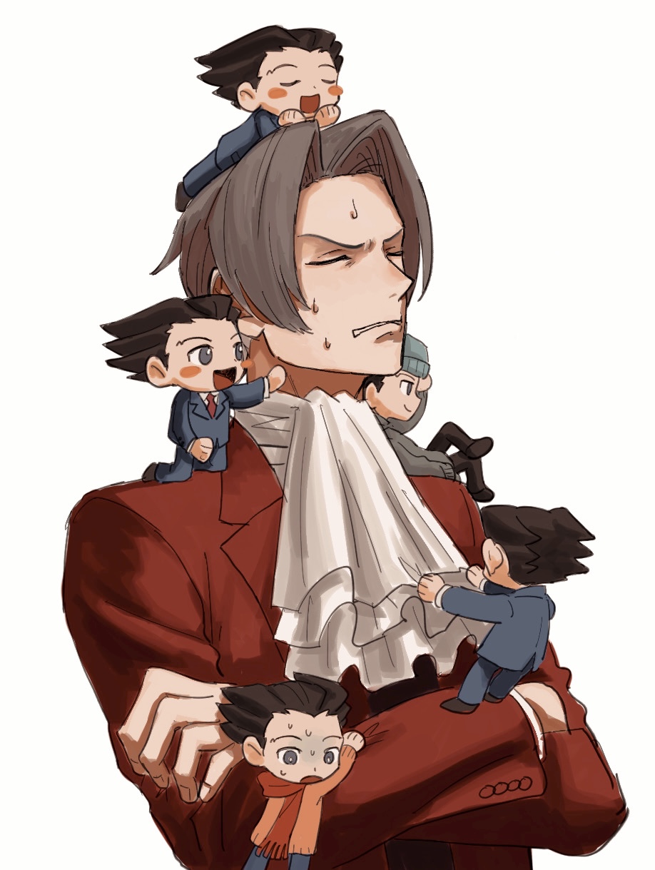 Safebooru - ace attorney apollo justice: ace attorney ascot bangs chibi ...