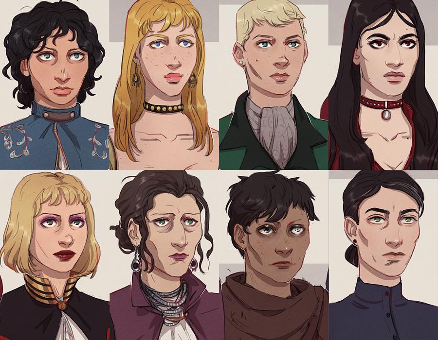 Safebooru - 8women aglaya lilich anna angel aspity black choker black ...