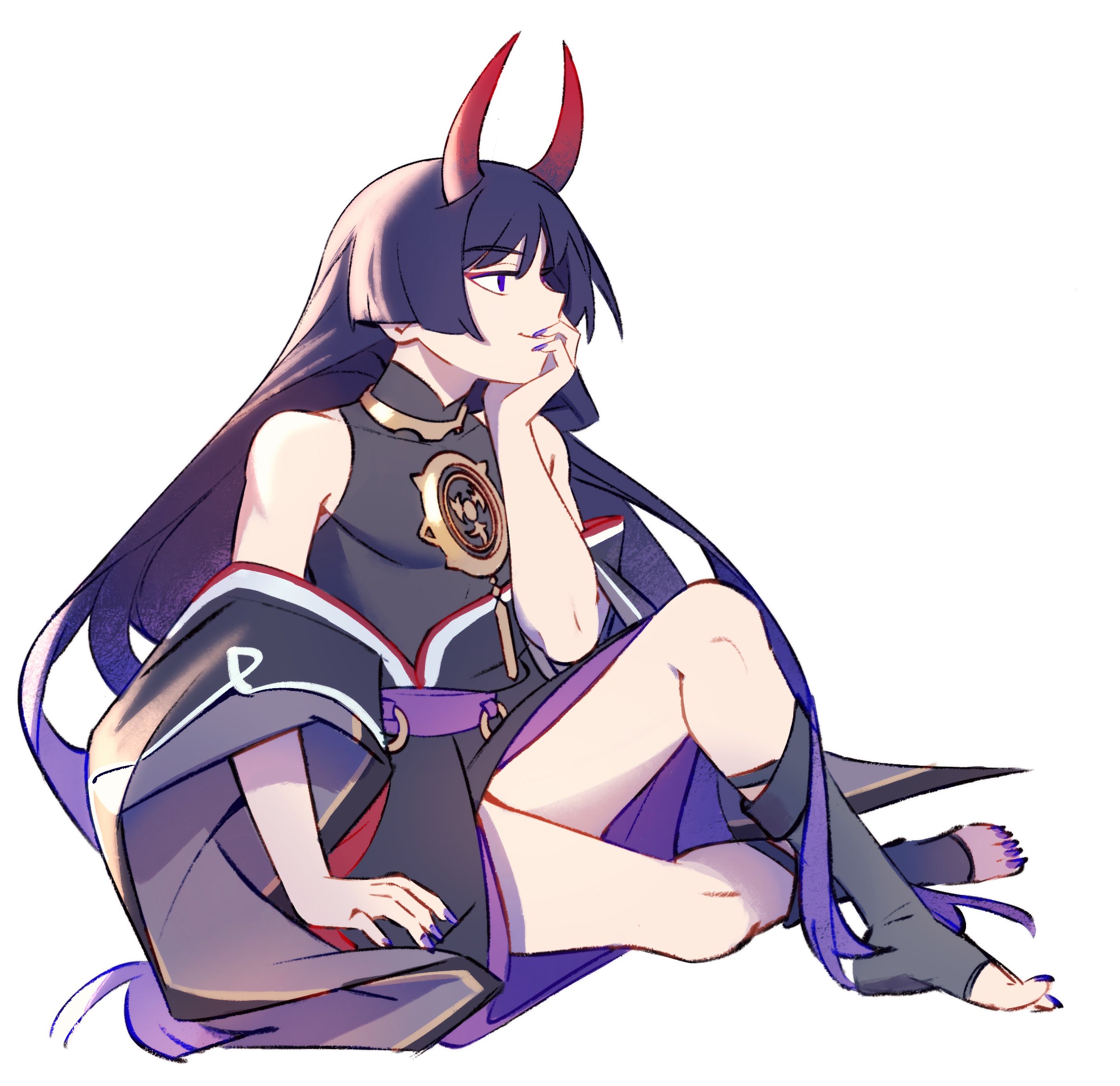 Safebooru - 1boy alternate hair length alternate hairstyle genshin impact highres horns japanese ...