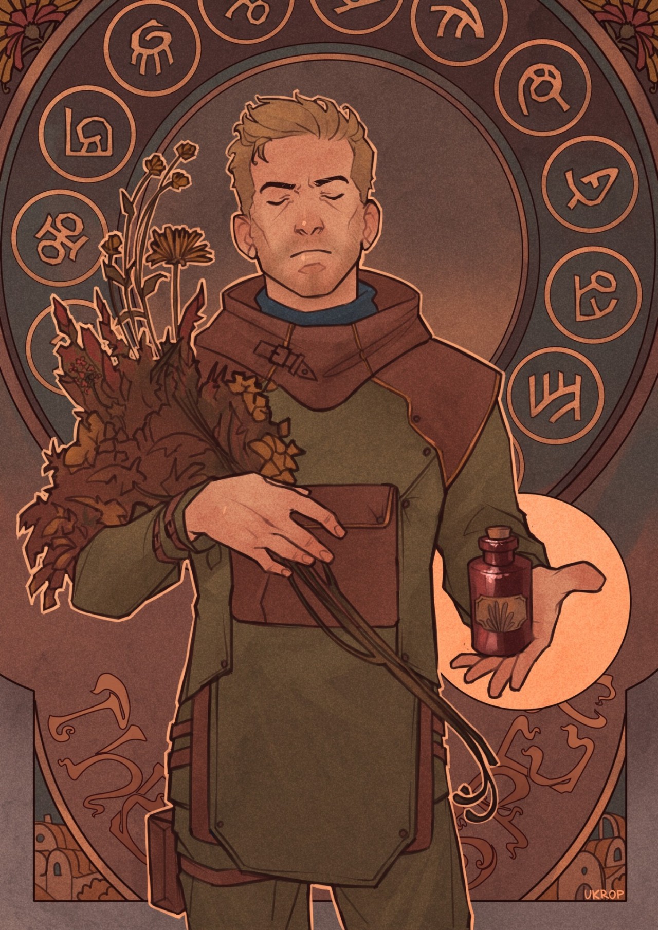 Safebooru - 1man artemy burakh blonde hair blue sweater buckles closed ...