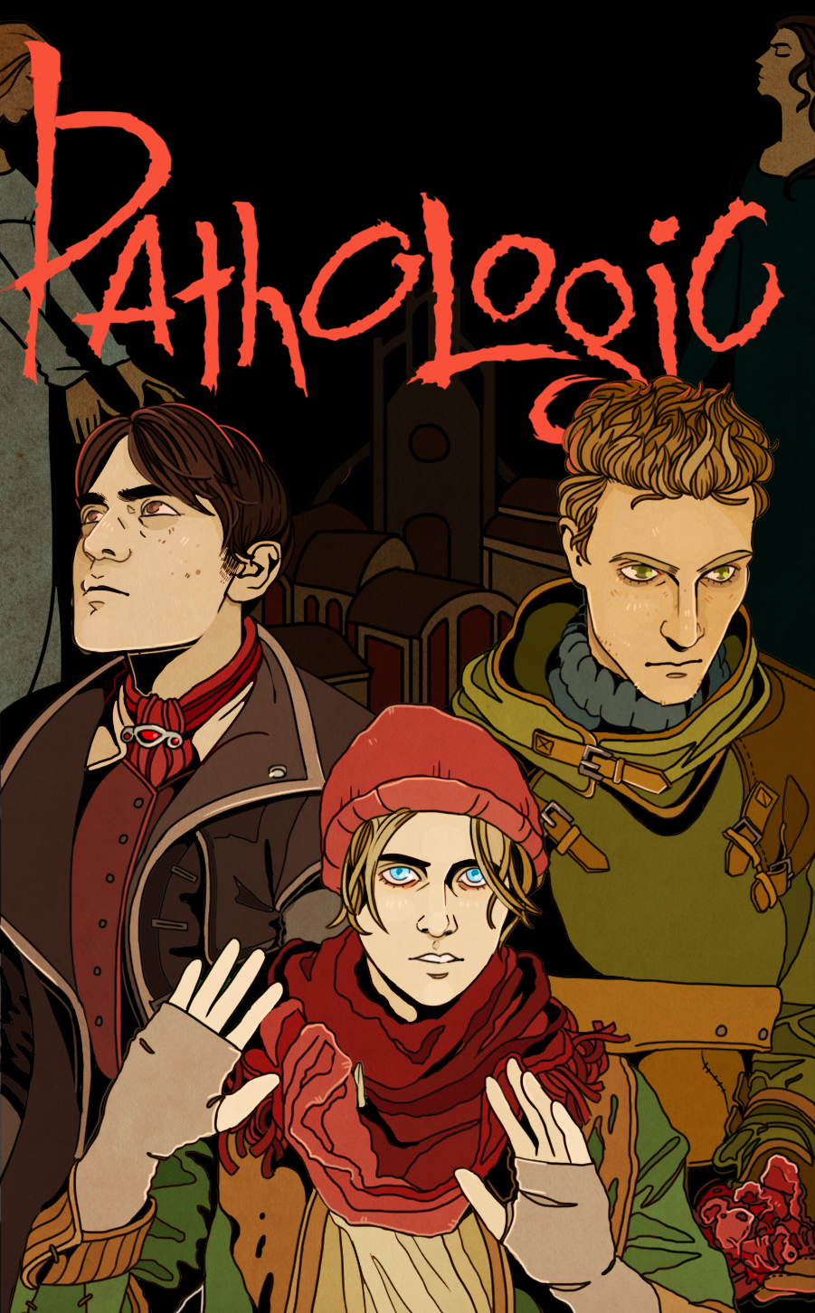 Safebooru - 1girl 2men artemy burakh bachelor beige shirt black hair ...