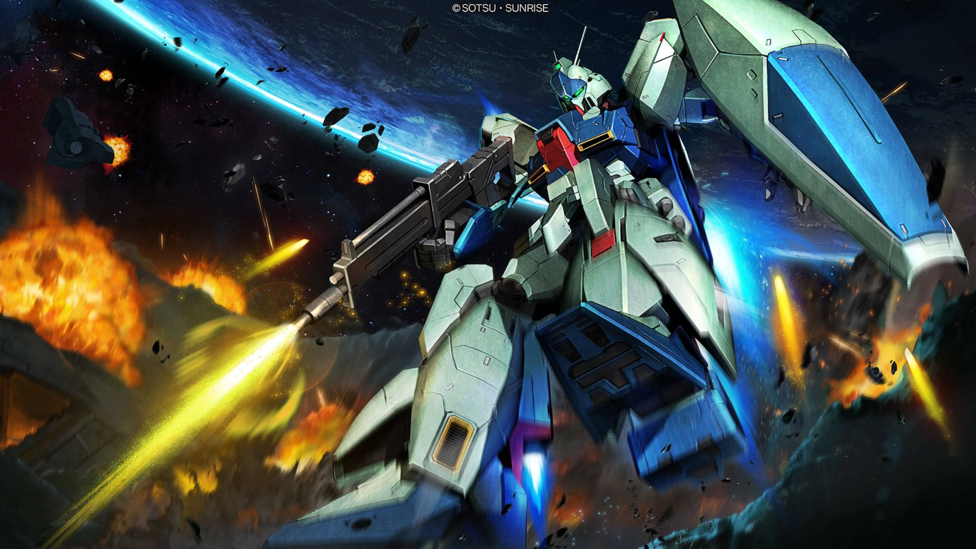 Safebooru - absurdres asteroid battle beam rifle char's counterattack ...