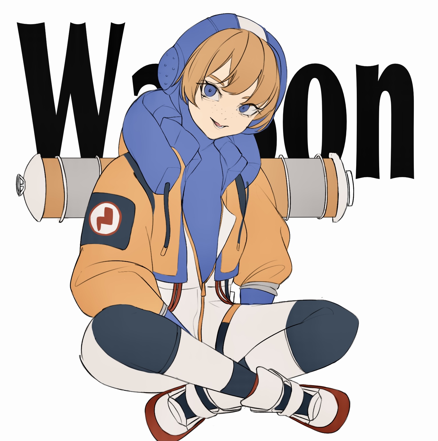 Safebooru - 1girl apex legends bangs blonde hair blue bodysuit blue eyes blue headwear bodysuit ...