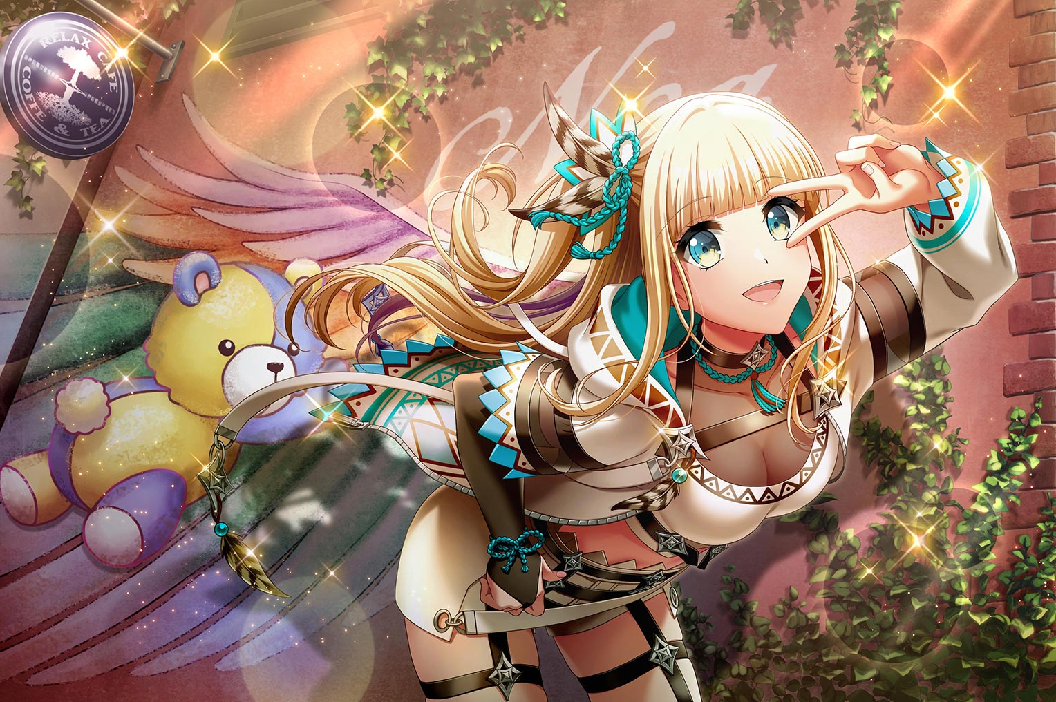 Safebooru - blonde hair d4dj dress fukushima noa long hair yellow eyes | 4030349