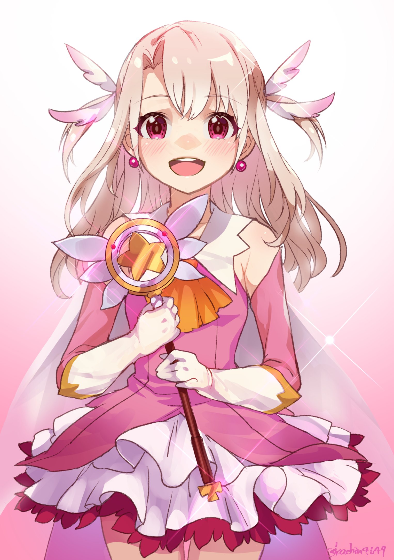 Safebooru - 1girl blonde hair cowboy shot dress elbow gloves fate ...