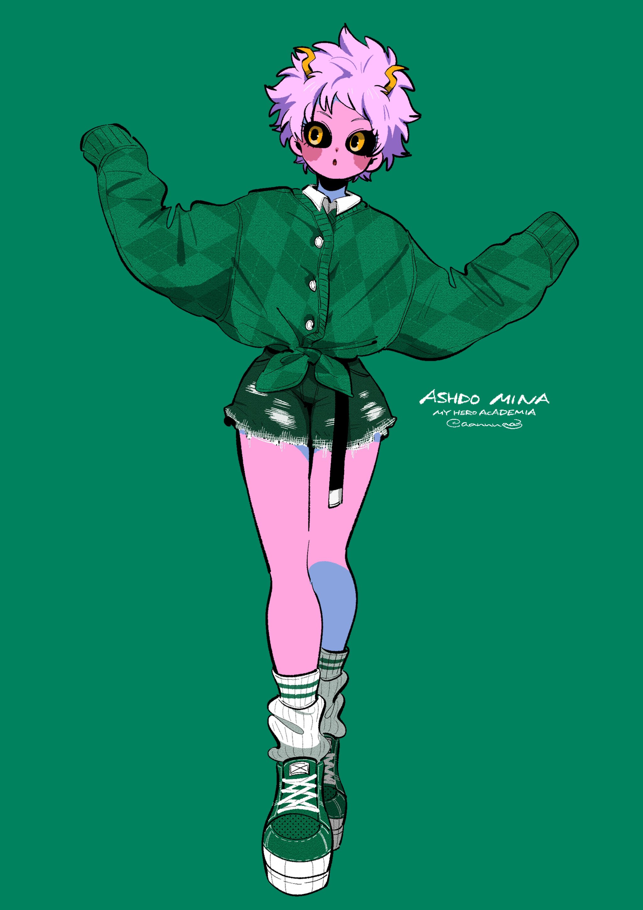 Safebooru - 1girl absurdres alternate costume anna (aannnaa3) argyle ...