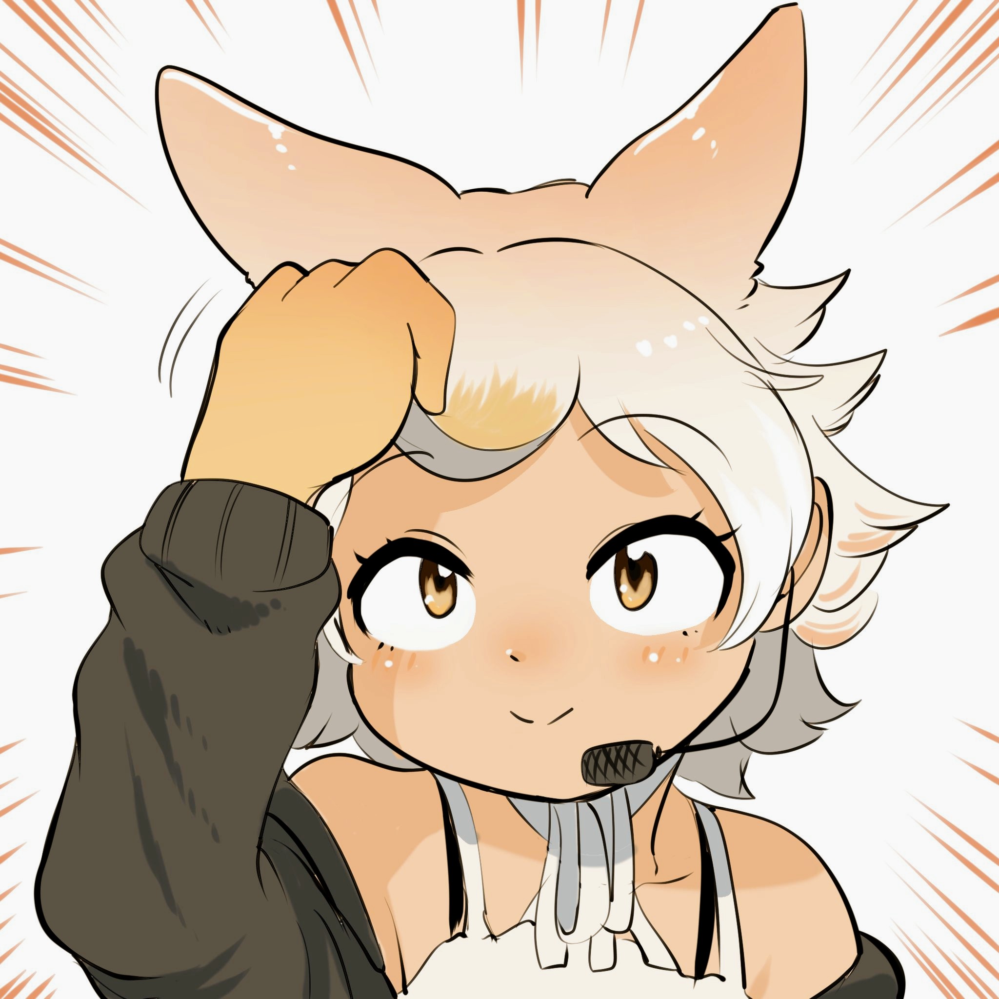 Safebooru - 1girl animal costume animal ear fluff animal ears black jacket blonde hair choker ...