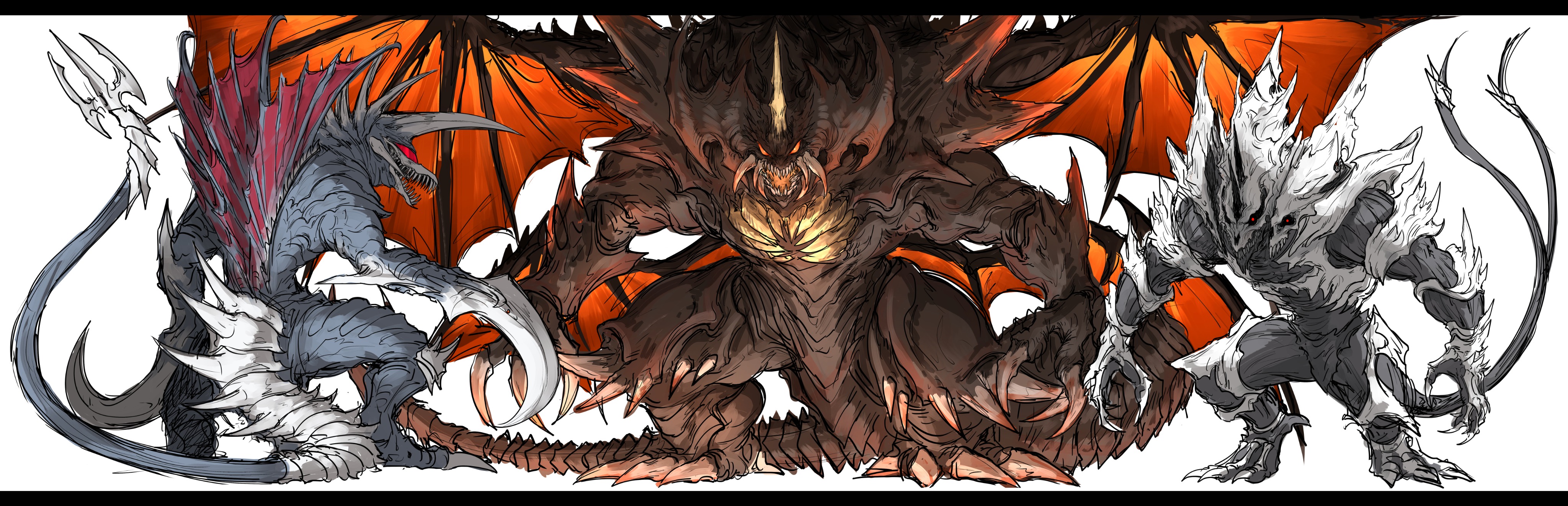 Safebooru - absurdres character request destoroyah godzilla (series) highres kan (aaaaari35 ...