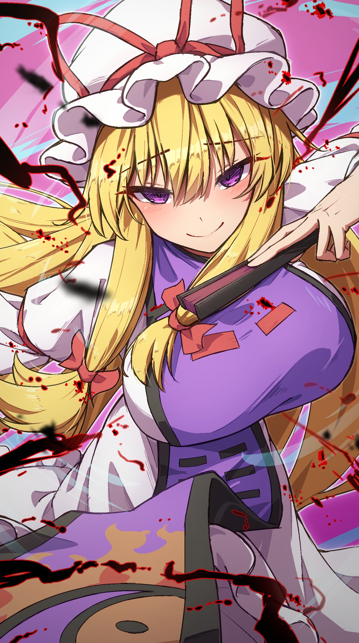 Safebooru 1girl Absurdres Blonde Hair Blush Breasts Closed Mouth 7468