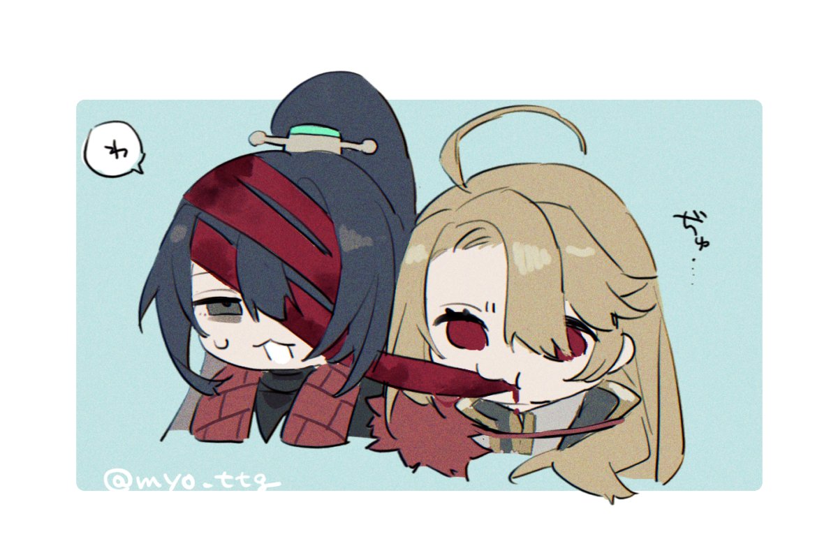Safebooru - 1boy 1girl :3 ahoge black jacket blonde hair blood don ...