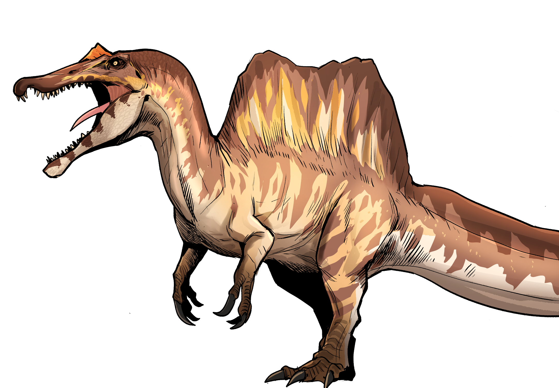 Safebooru - animal focus black sclera brown scales claws colored sclera ...