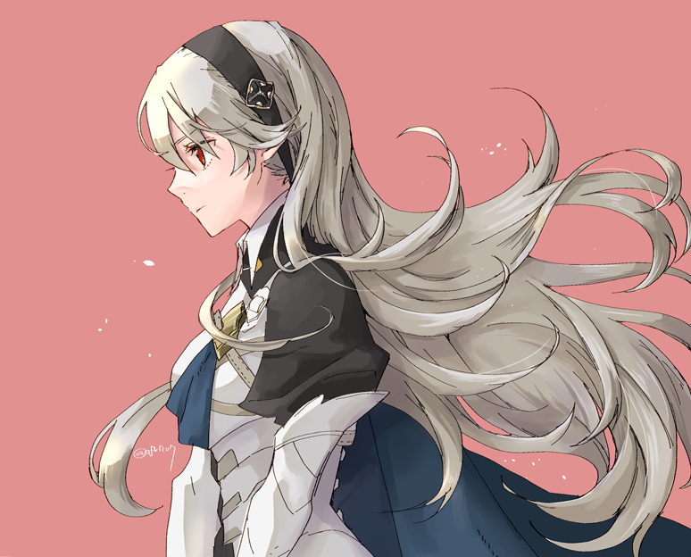 Safebooru - 1girl bangs black hairband cape closed mouth corrin (fire ...