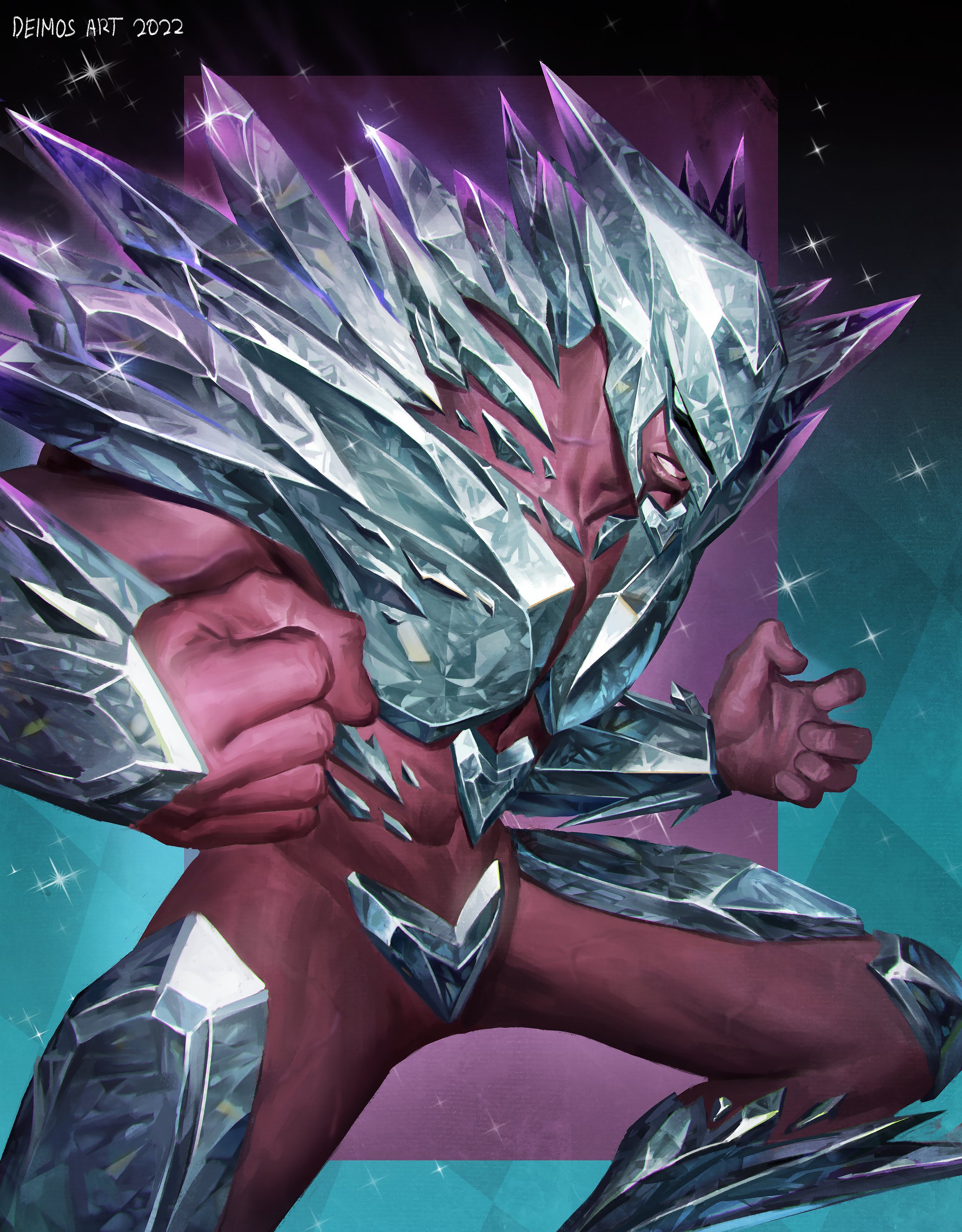 Safebooru - 1other absurdres artist name clenched hand crazy diamond ...