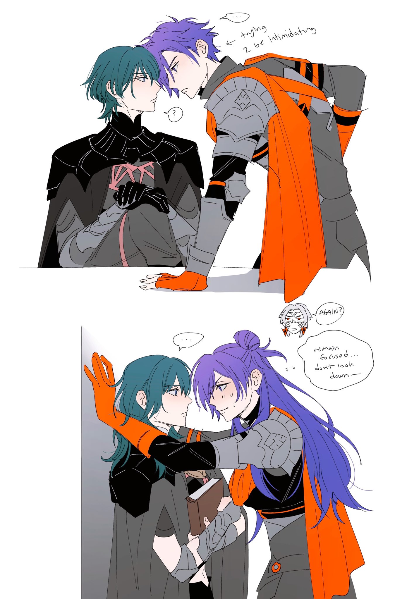 Safebooru - ... 2boys 2girls ? arm guards armor arval (fire emblem ...