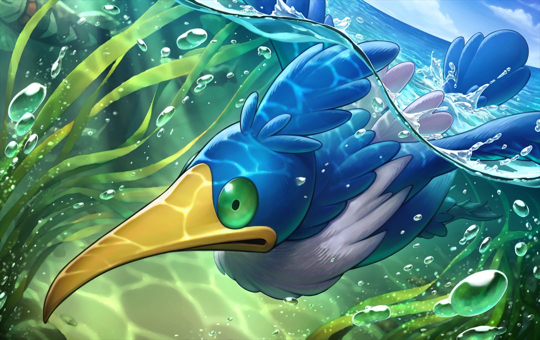 Safebooru - air bubble arrokuda bird bubble clouds commentary request ...