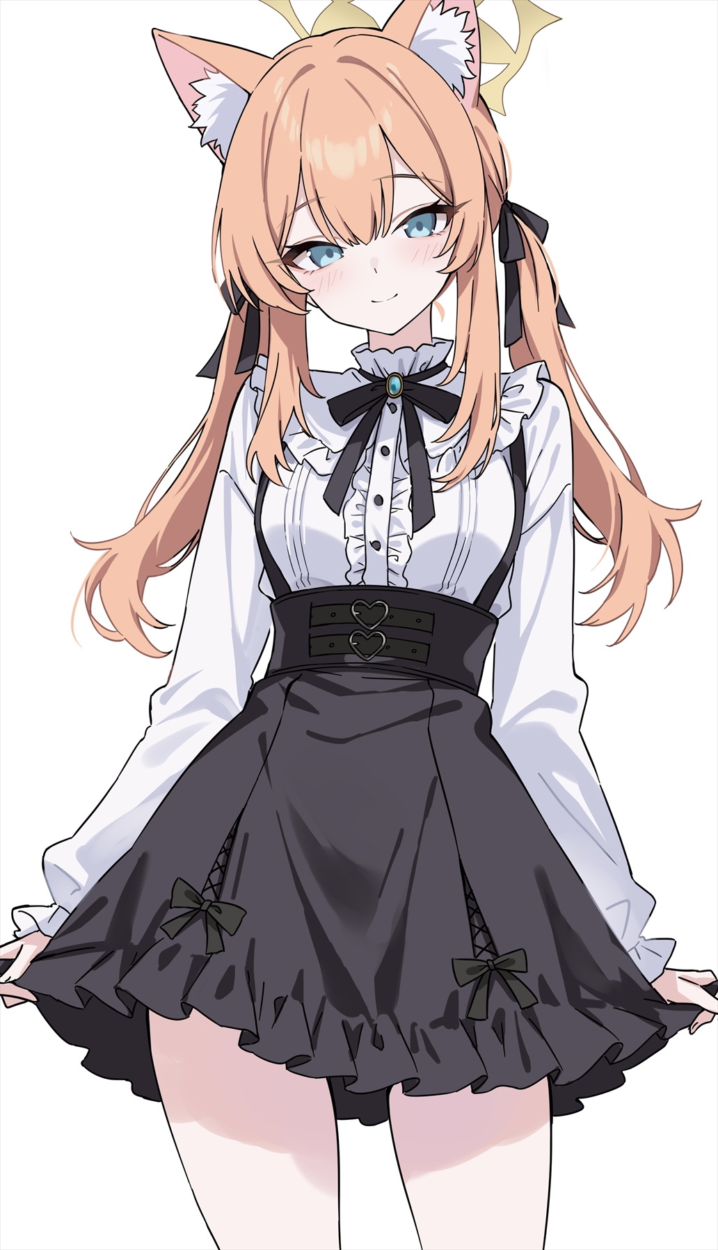 Safebooru - 1girl alternate costume alternate hairstyle animal ear fluff animal ears black ...