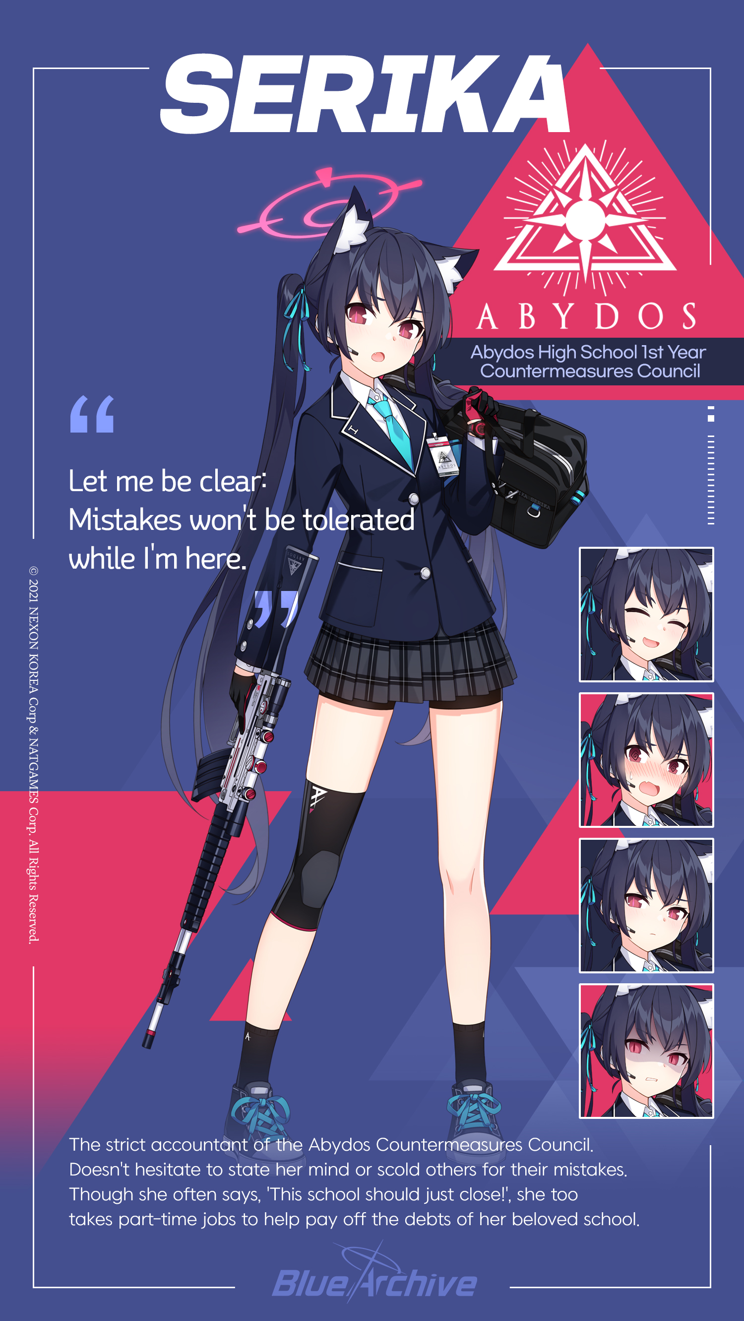 Safebooru - 1girl absurdres animal ears assault rifle asymmetrical legwear bag beretta ar70 ...