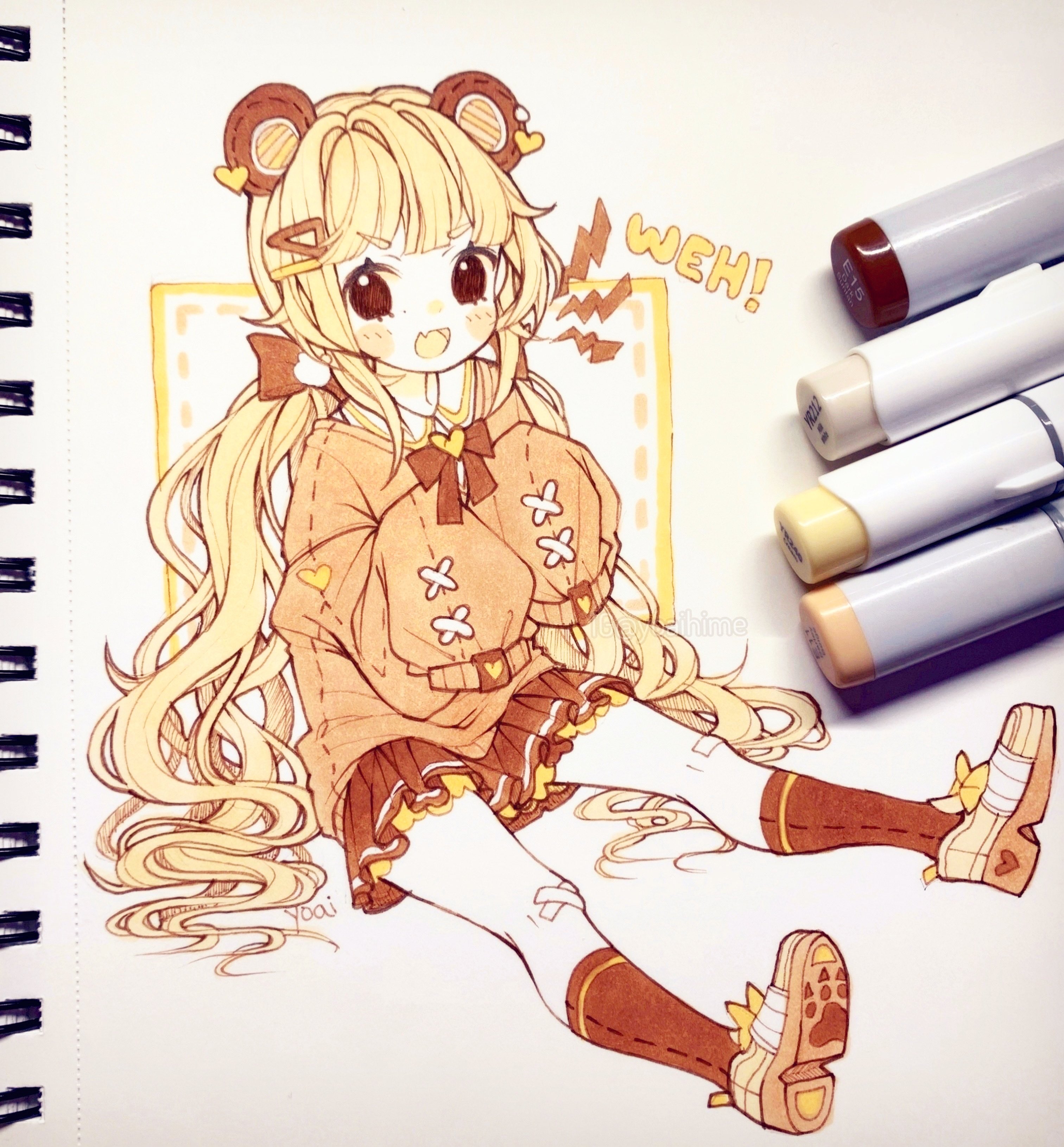 Safebooru - 1girl absurdres anny (yoai) artist name bandaid bandaid on ...