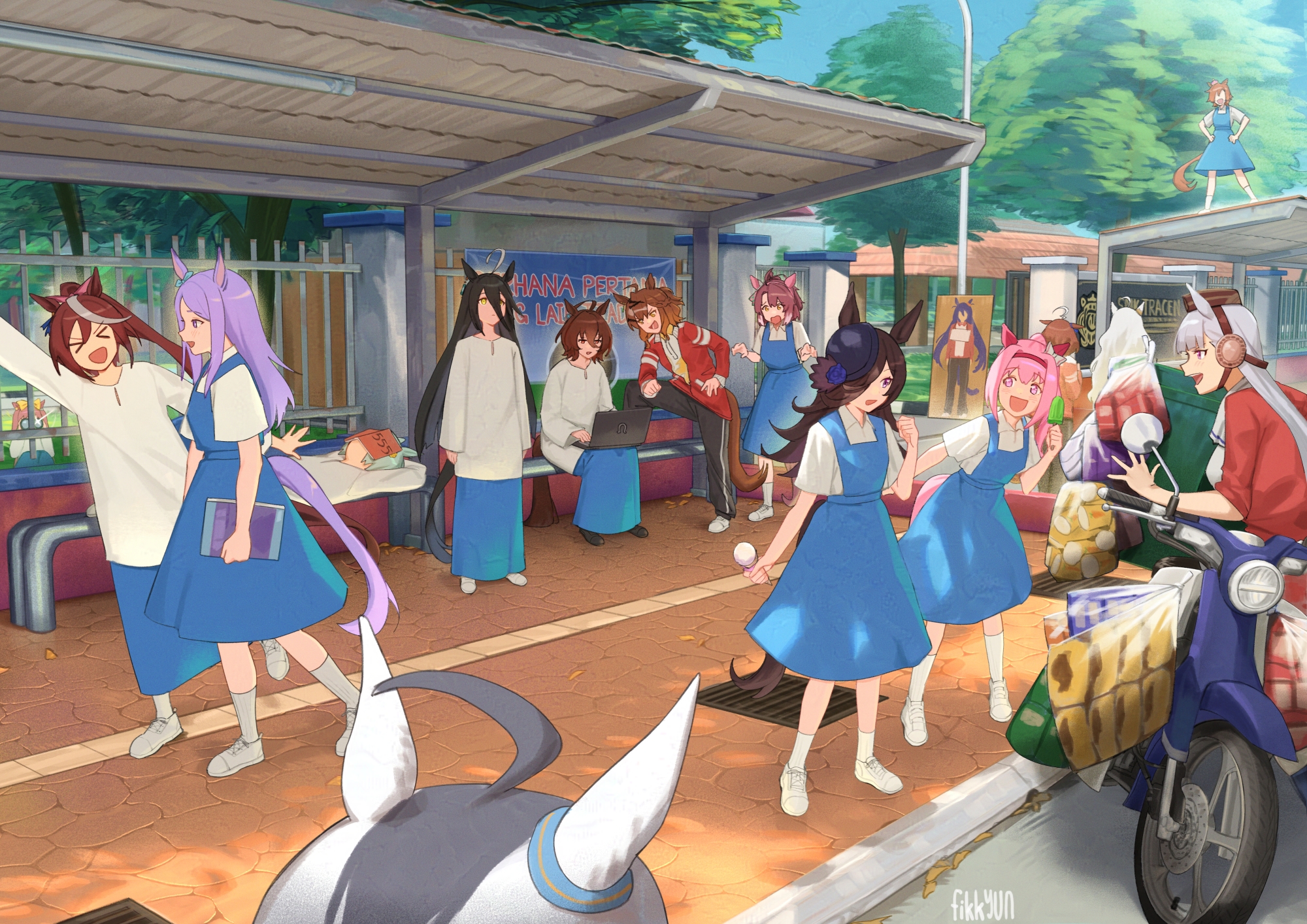 Safebooru - 6+girls agnes digital (umamusume) agnes tachyon (umamusume ...