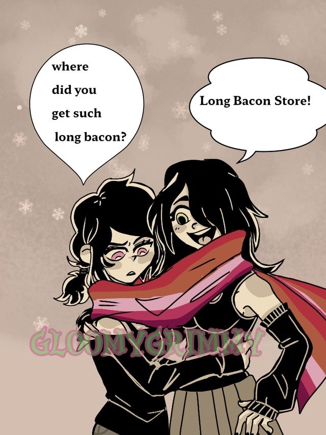 Safebooru - 2girls artist name ashley graves black hair black nails ...