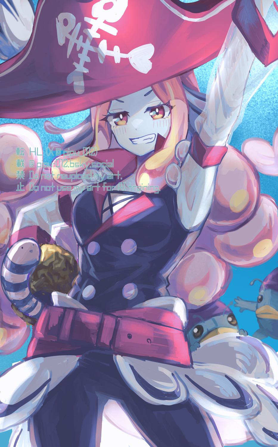 Safebooru - 1girl belt blue skin colored skin duel monster fins fish ...