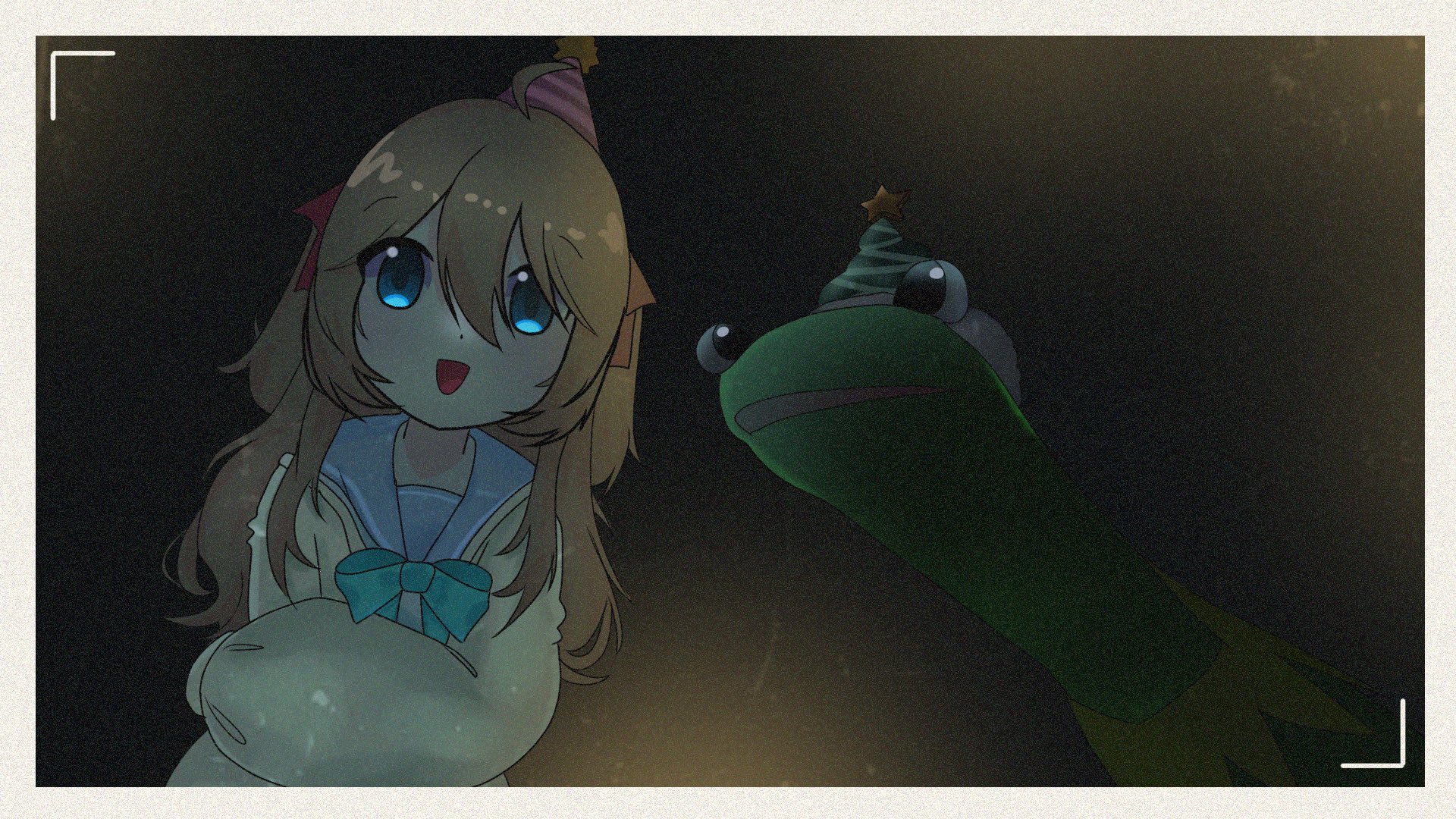 Safebooru - 1boy 1girl :d ahoge aqua bow aqua bowtie blue eyes blue ...