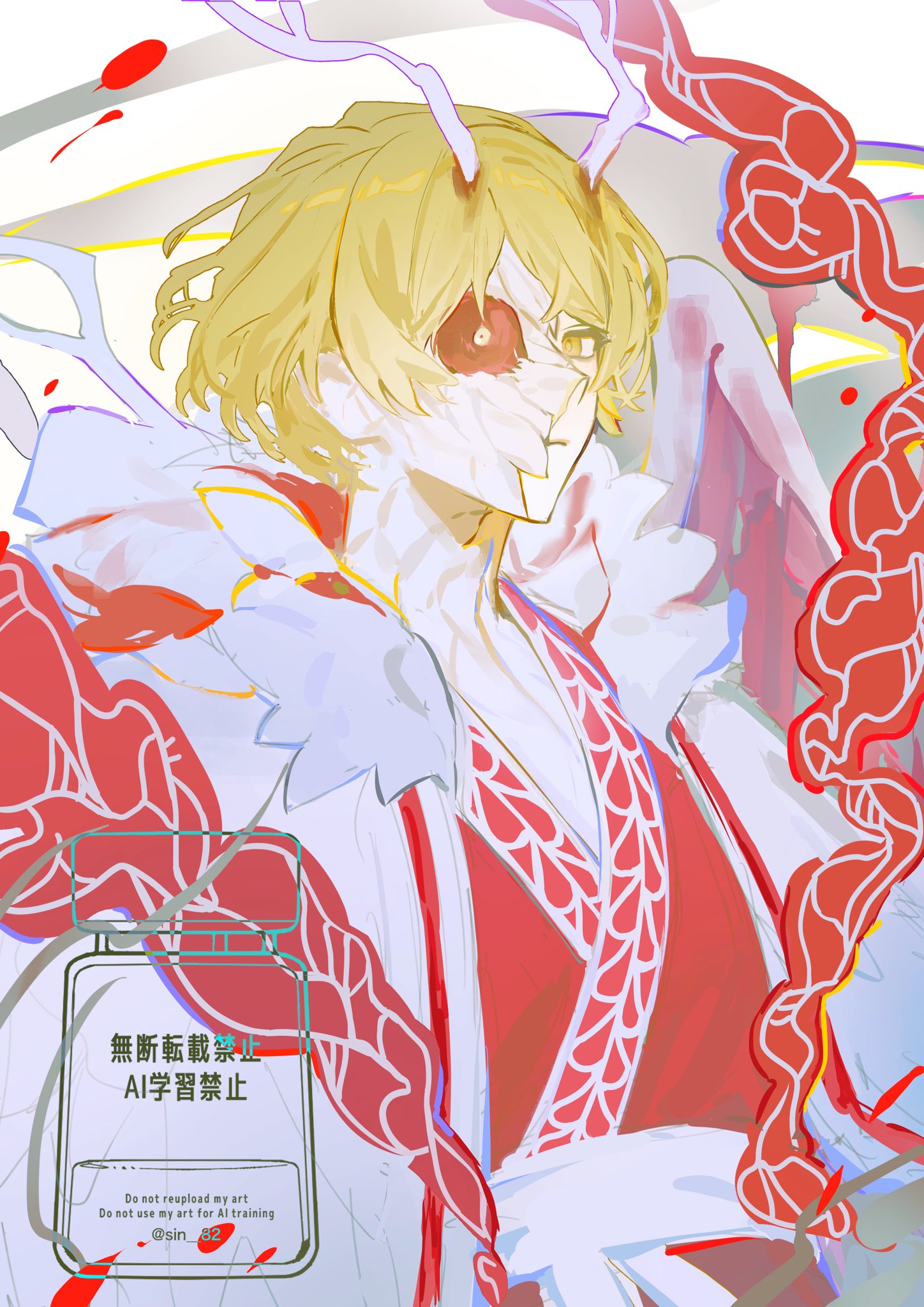 Safebooru - 1boy blonde hair chinese clothes dragon boy dragon horns e ...