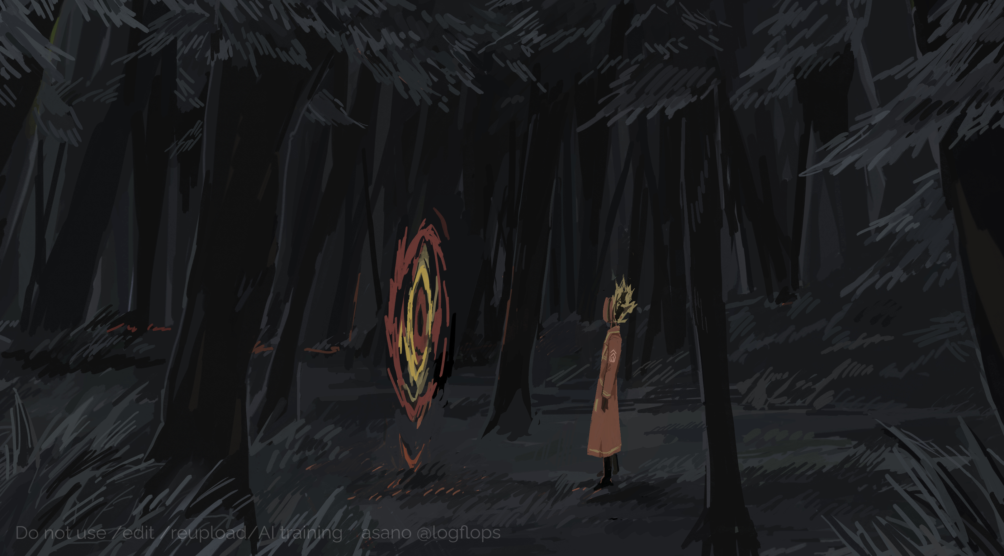 Safebooru - 1other absurdres black gloves black pants black shoes clock ...