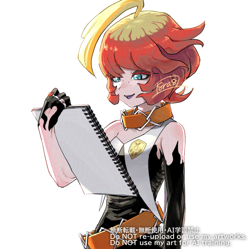 Safebooru - 1girl ahoge belt black gloves closed mouth collar colored ...