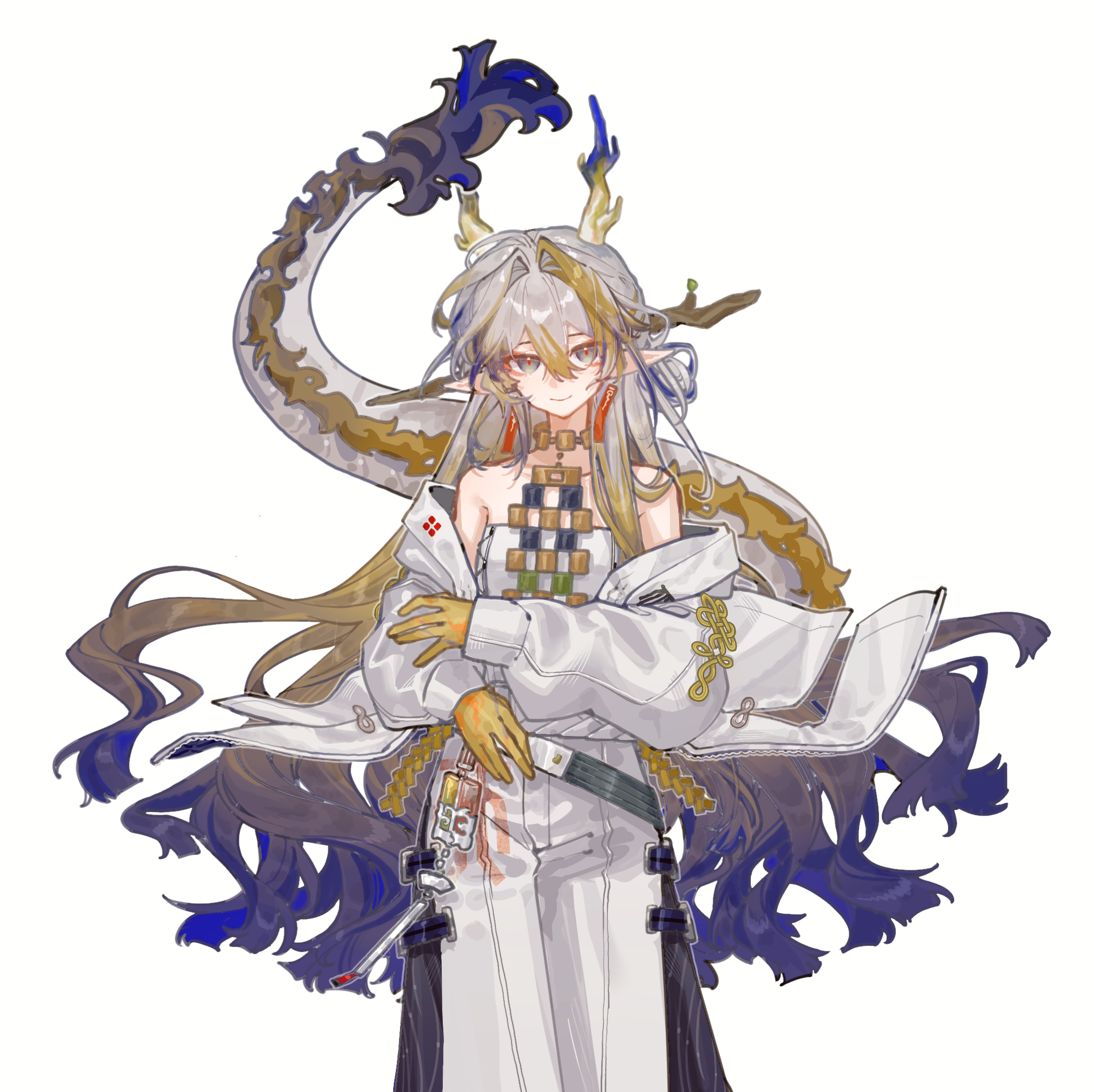 Safebooru - 1girl arisa yoru arknights closed mouth colored extremities ...