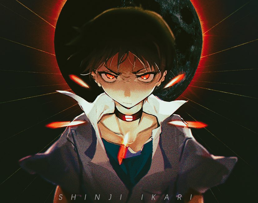 Safebooru - 1boy angry bangs black background brown hair character name ...