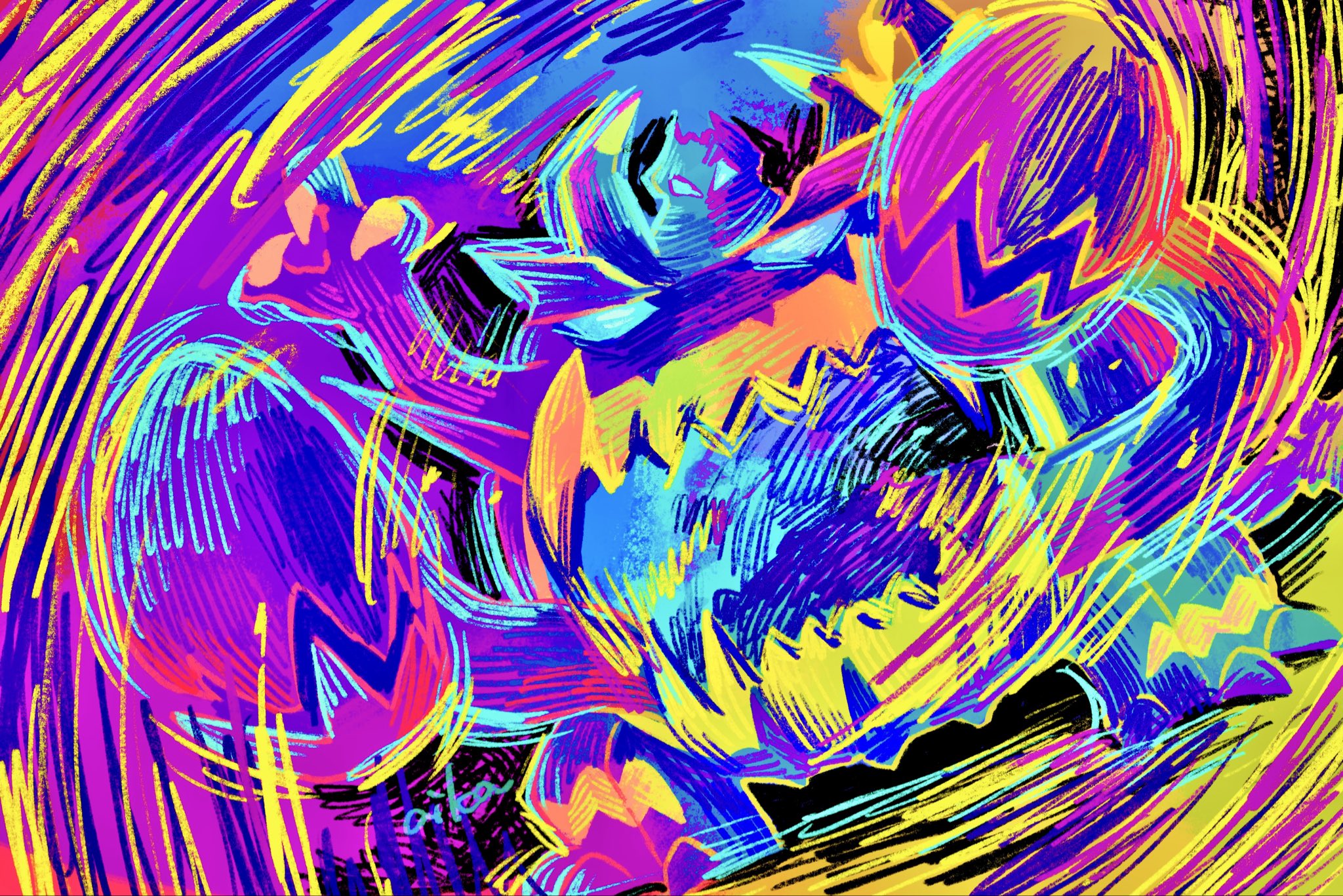 Safebooru - claws colorful commentary request full body guzzlord ...