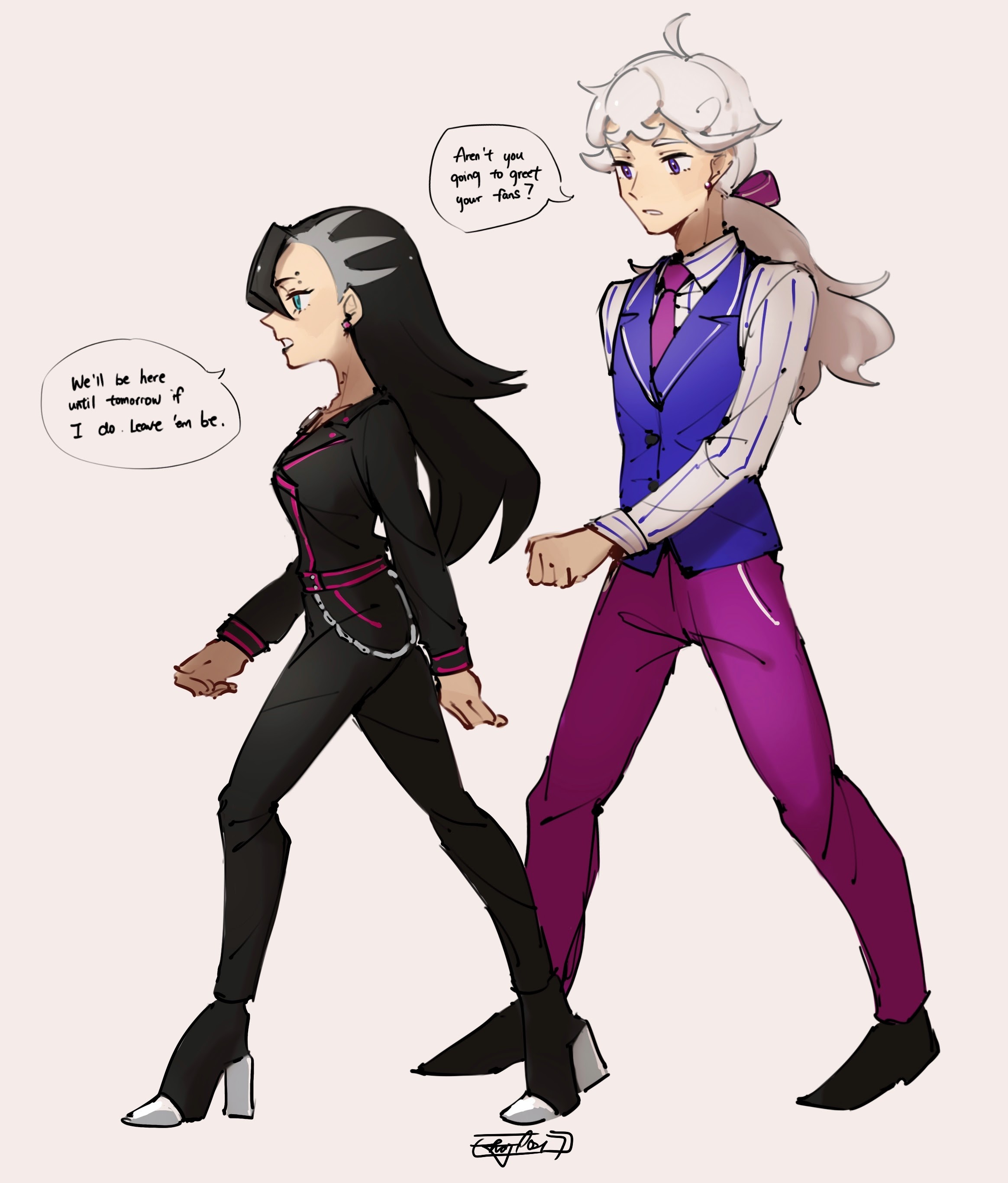 Safebooru - 1boy 1girl absurdres aged up ahoge alternate hair length ...